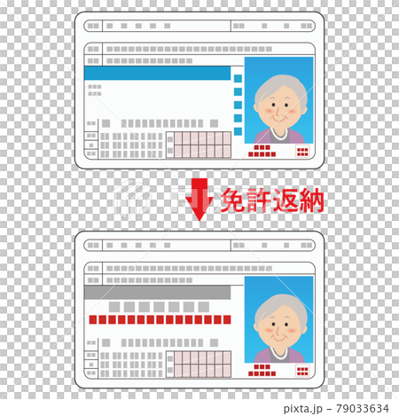 Driver's license return - Stock Illustration [79033634] - PIXTA