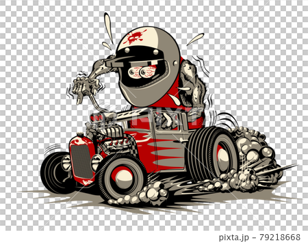 Rat Rods Cartoon Illustrations Grußkarte For Sale Mit "DigiRods