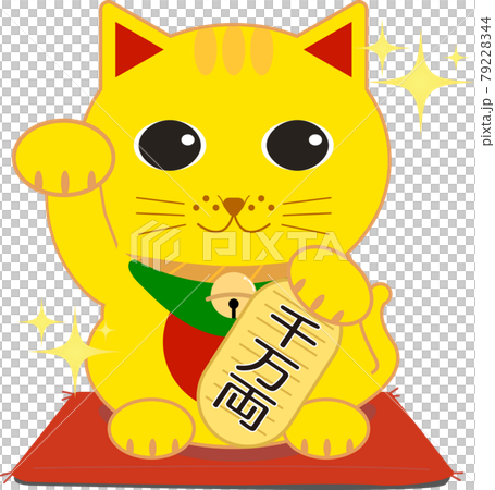 beckoning cat, vector, vectors - Stock Illustration [79228344] - PIXTA