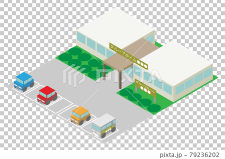 Isometric group home building - Stock Illustration [79236202] - PIXTA