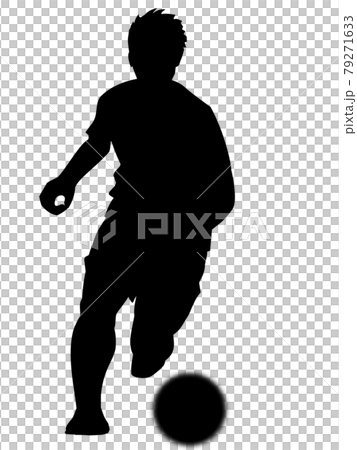 Soccer shadow dribble confirmation - Stock Illustration [79271633] - PIXTA