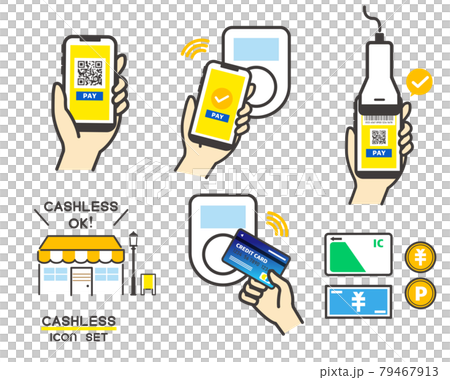 Cashless payment vector illustration material... - Stock Illustration ...