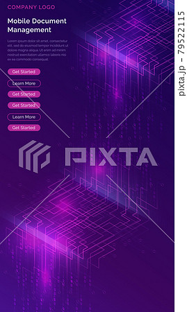 Big data waterfall, streams of digital binary codeのイラスト素材 [79522115] - PIXTA