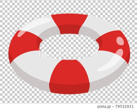 Floating ring summer tradition icon /... - Stock Illustration [79532831 ...