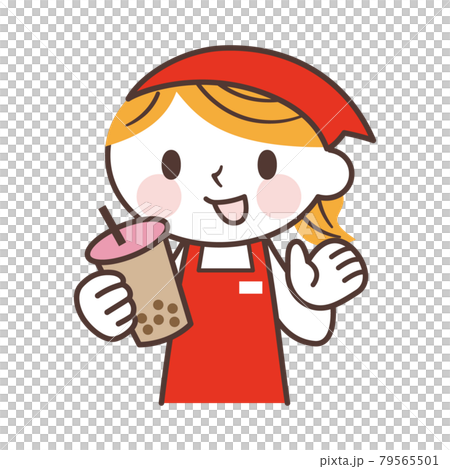 Cute female tapioca character - Stock Illustration [79565501] - PIXTA