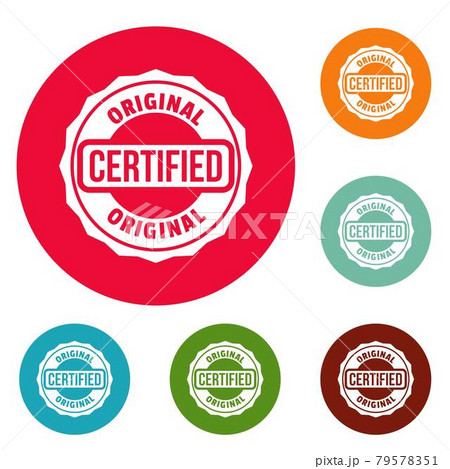 Certified logo, simple style.のイラスト素材 [79578351] - PIXTA