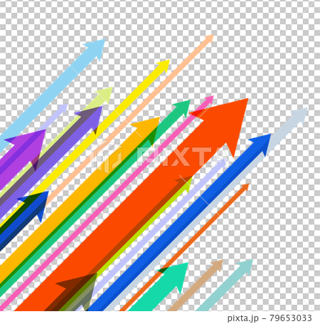 Lots of colorful arrows rising - Stock Illustration [79653033] - PIXTA