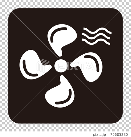 extractor fan, ventilation fan, icon - Stock Illustration [79685280 ...