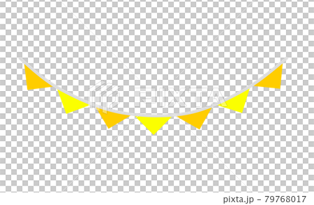 Yellow party flag - Stock Illustration [79768017] - PIXTA