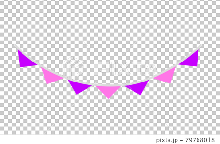 Purple party flag - Stock Illustration [79768018] - PIXTA