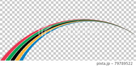 Five-color colorful and dynamink design line... - Stock Illustration ...