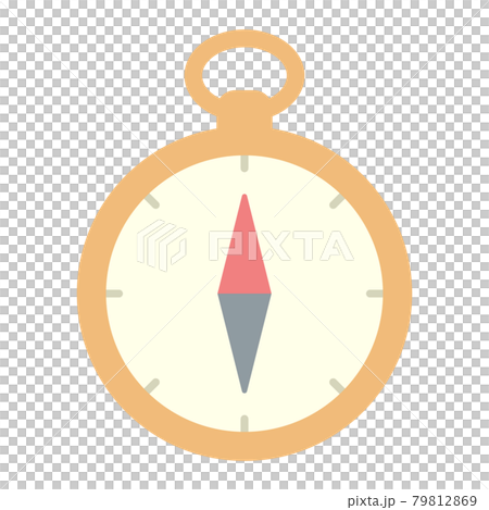 Simple and cute compass illustration flat design - Stock Illustration ...