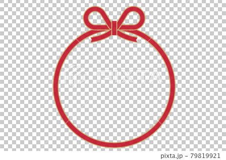 Graphic of traditional Japanese knot of red and... - Stock Illustration ...