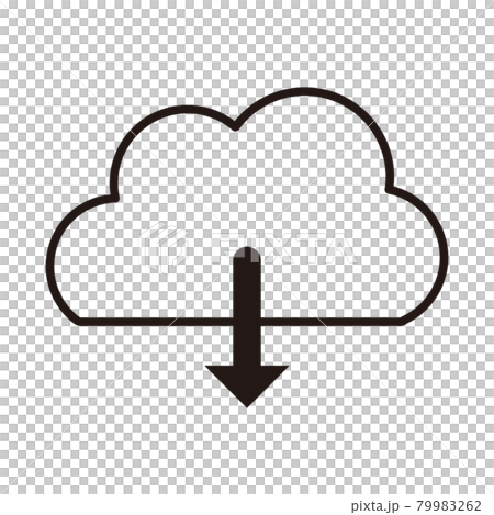 Download simple black and white thin line icon... - Stock Illustration ...