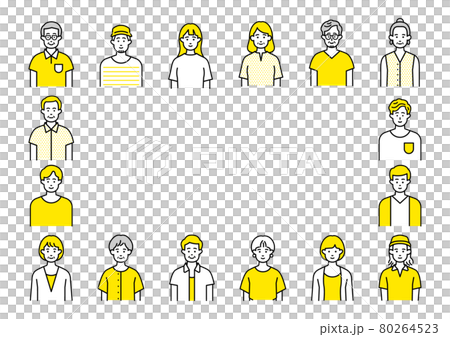 人物アイコンセットのイラスト素材 [80264523] - PIXTA