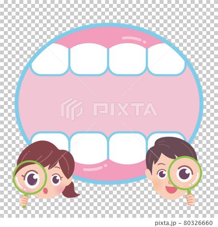Tooth frame illustration - Stock Illustration [80326660] - PIXTA