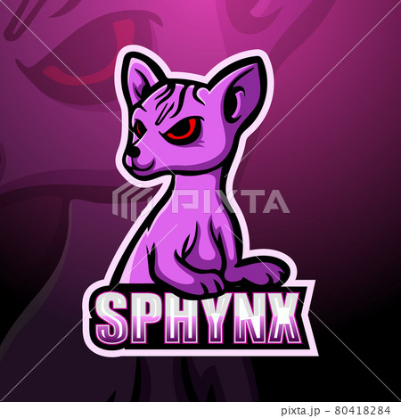Sphynx mascot esport logo design のイラスト素材 [80418284] - PIXTA