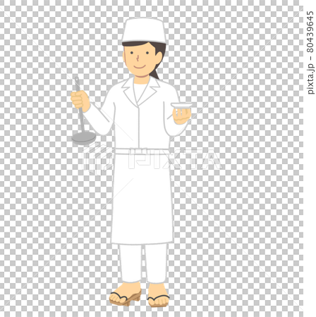 Illustration of a Japanese cook woman - Stock Illustration [80439645 ...
