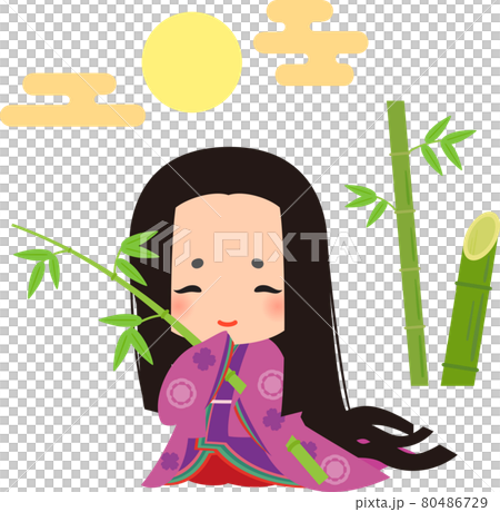Princess Kaguya with bamboo - Stock Illustration [80486729] - PIXTA