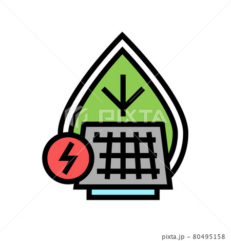 energy saving color icon vector illustrationのイラスト素材 [80495158] - PIXTA