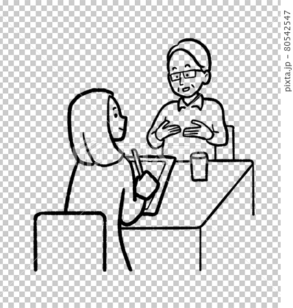 Interview Clipart Black And White