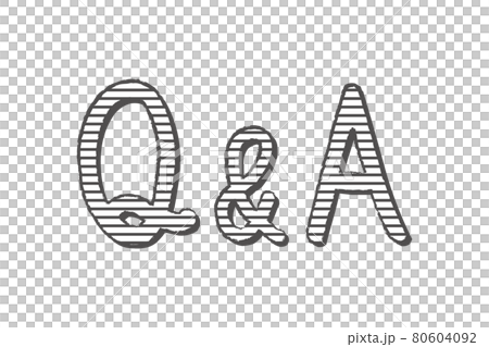 Hand-drawn Q & A, FAQ, quiz, answer, headline... - Stock Illustration ...