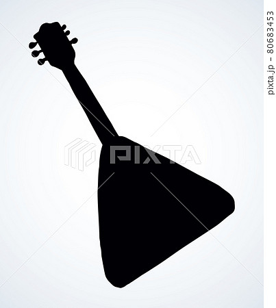Old Russian balalaika. Vector drawingのイラスト素材 [80683453] - PIXTA
