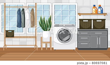 Laundry Room Clip Art Laundry Room. Washing Machine And Laundry