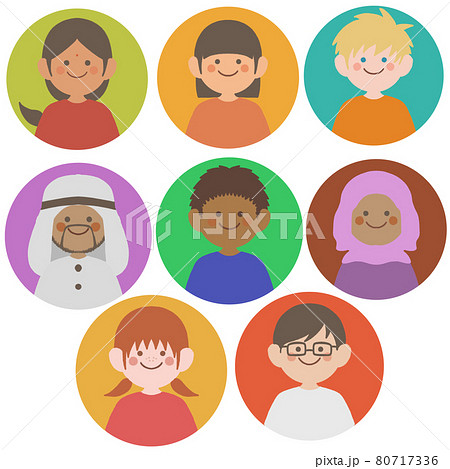 人物アイコンセットのイラスト素材 [80717336] - PIXTA