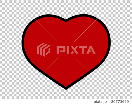 Rounded heart illustration material - Stock Illustration [80773629] - PIXTA
