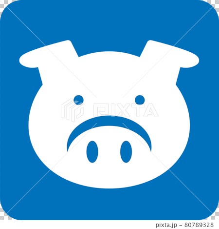 Pig pictogram - Stock Illustration [80789328] - PIXTA