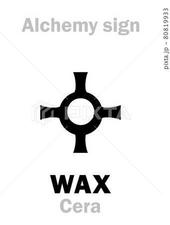 Alchemy Alphabet: WAX (Cera), beeswax, also:...のイラスト素材 [80819933] - PIXTA