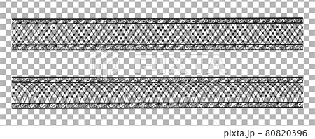 European hand-painted line pattern set - Stock Illustration [80820396 ...