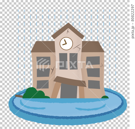 Vector illustration of a school suffering from... - Stock Illustration ...