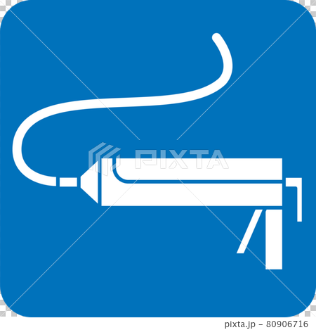 Caulking gun pictogram - Stock Illustration [80906716] - PIXTA