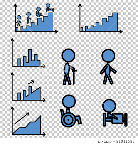 Multiple sclerosis graphs and pictograms - Stock Illustration [81011585 ...
