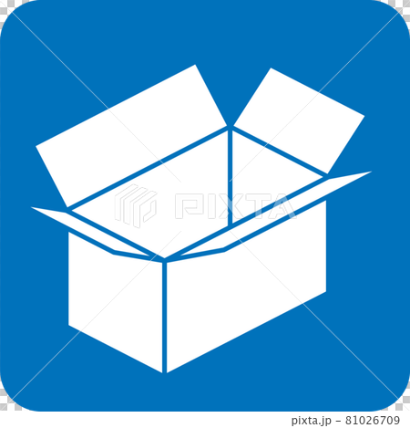 Cardboard box pictogram - Stock Illustration [81026709] - PIXTA