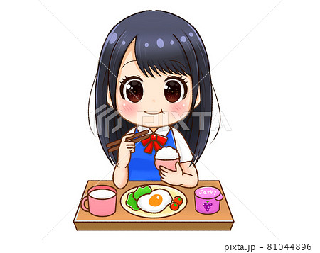Anime Eating Breakfast