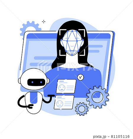 Affective computing abstract concept vector...のイラスト素材 [81105116] - PIXTA