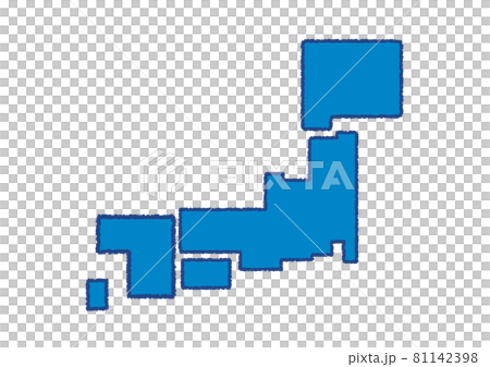 Map of Japan Illustration_No prefecture name... - Stock Illustration ...