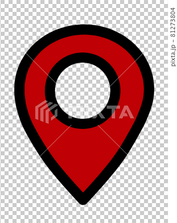 Illustration material of position mark on the map - Stock Illustration ...