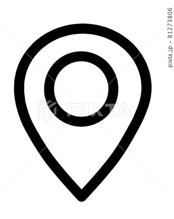 マップ上の位置マークのイラスト素材のイラスト素材 [81273806] - PIXTA