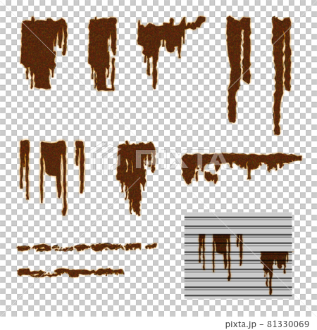 Brown rust vector material - Stock Illustration [81330069] - PIXTA