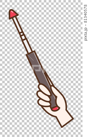 Hand holding a pointer - Stock Illustration [81340578] - PIXTA