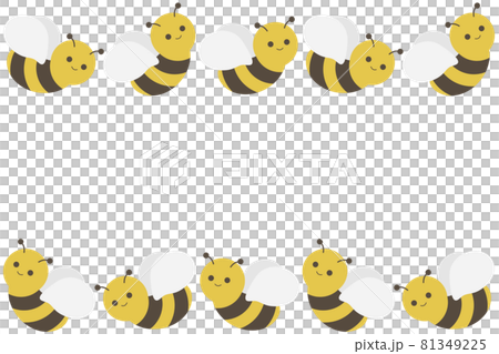 Bee frame rectangle - Stock Illustration [81349225] - PIXTA
