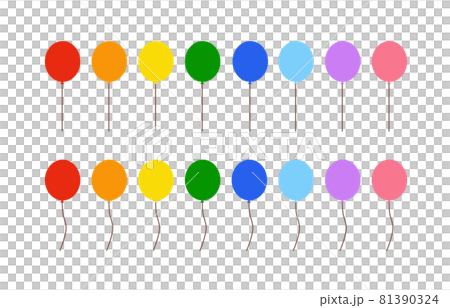 Balloon illustration set [singular] - Stock Illustration [81390324] - PIXTA