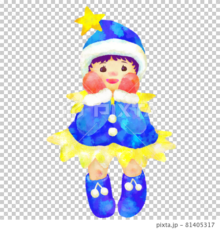 Hand-painted Christmas dwarf - Stock Illustration [81405317] - PIXTA