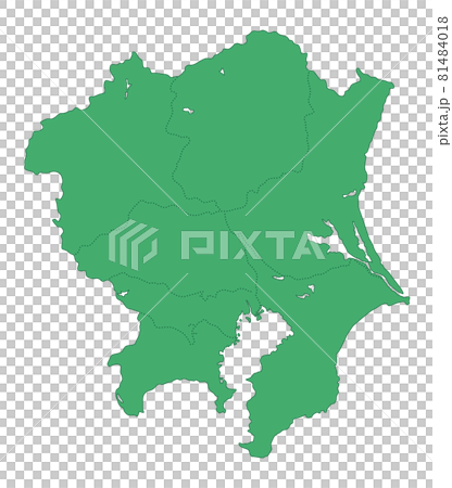 Japan regional division _ Kanto _ prefecture... - Stock Illustration ...