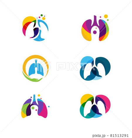 Lung Vector icon for medical designのイラスト素材 [81513291] - PIXTA