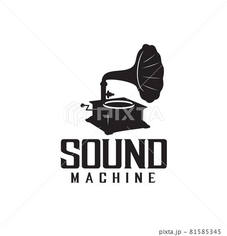 Classic vinyl recording machine logo designのイラスト素材 [81585345] - PIXTA